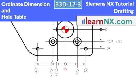 Siemens NX | Stepped section view, section view with angle segments