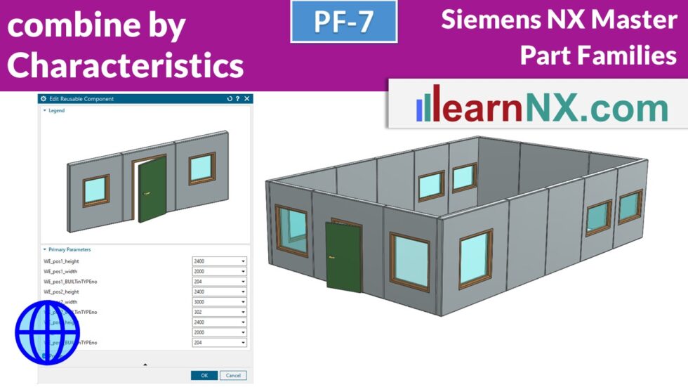 Siemens NX Tutorial | create assemblies with Part Families